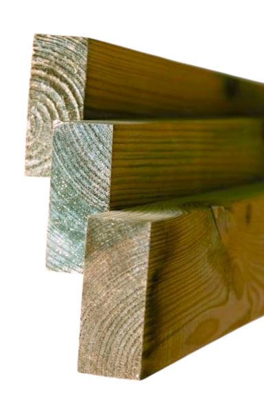27mm x 72mm Planed & Treated Fence Back Rail - Keighley Timber ...