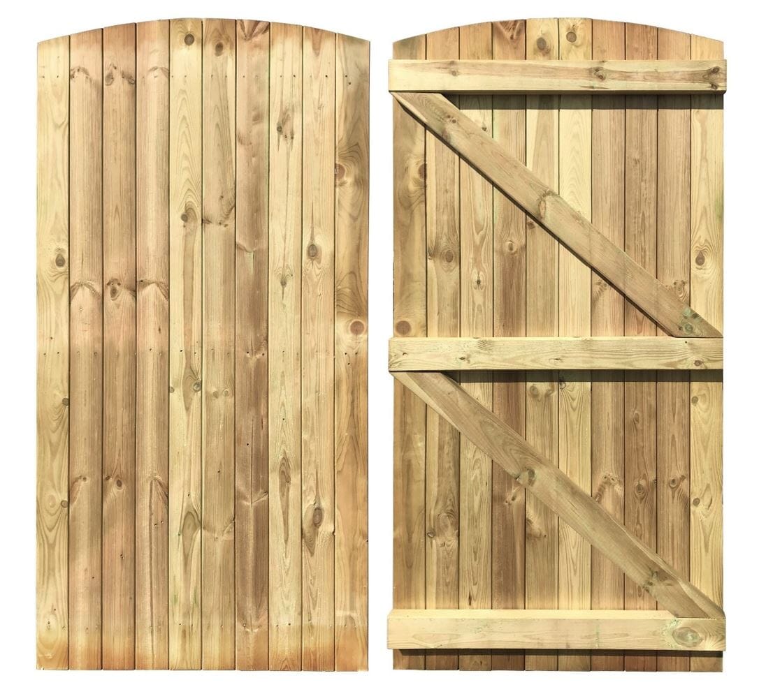 Tongue & Groove Curve Top Pedestrian Gate – Keighley Timber & Fencing Ltd